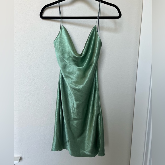 Double Zero | Dresses | Double Zero Satin Mini Dress | Poshmark